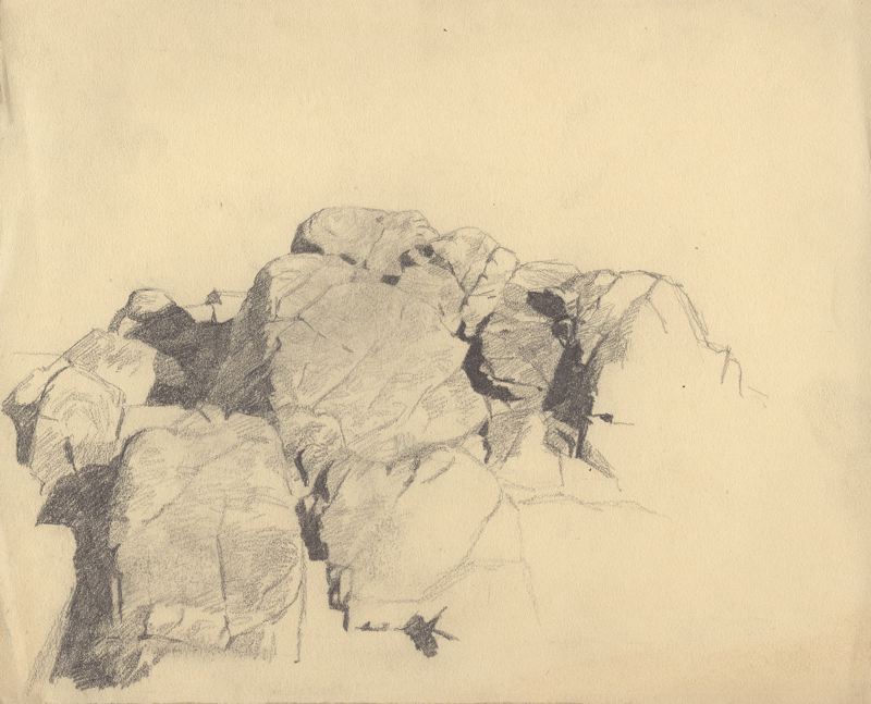 Kringla - teckning, blyerts