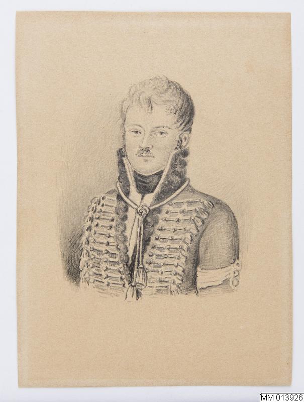 Kringla - teckning, porträtt, blyertsteckning