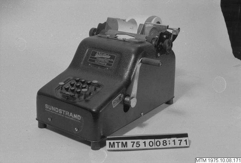 Kringla - räknemaskin, The Sundstrand Speed, additionsmaskin, Junior
